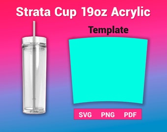 24oz Strata Cup Tumbler Template Sublimation for Use - Etsy