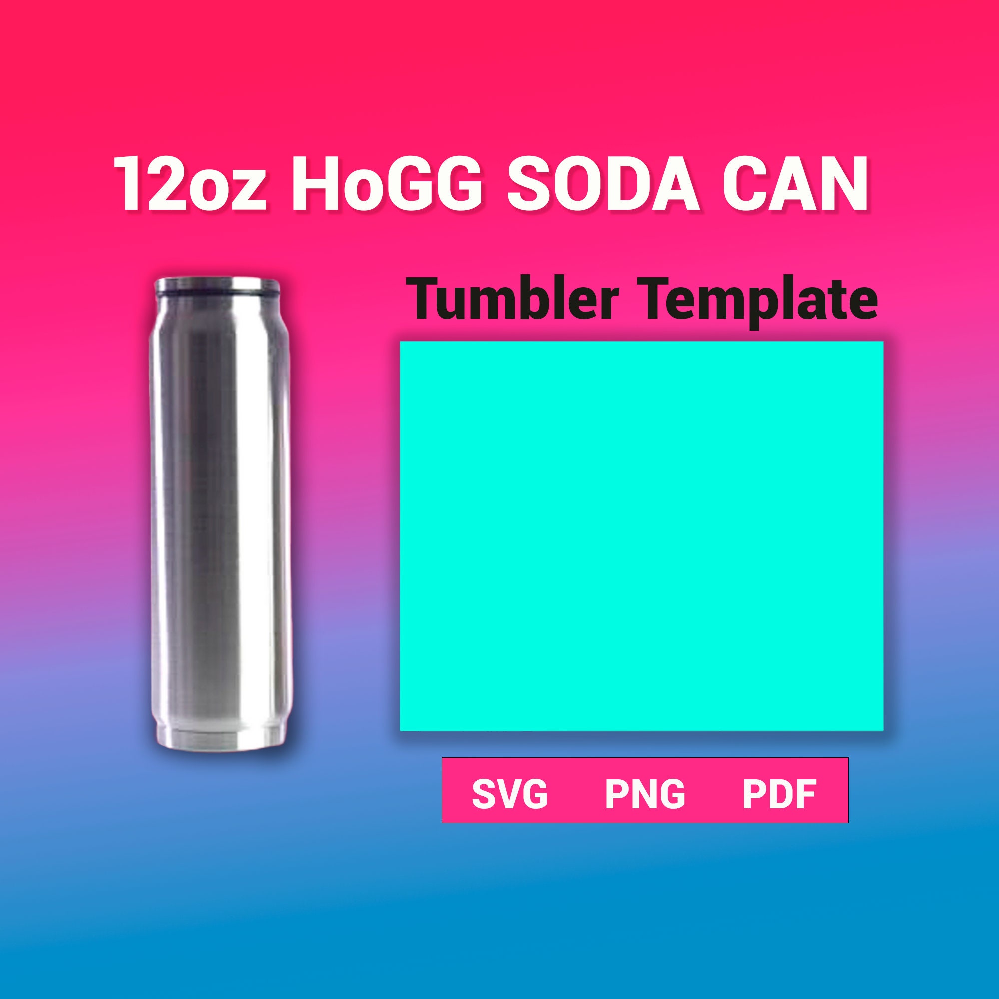 Soda Can Blank Template Photoshop
