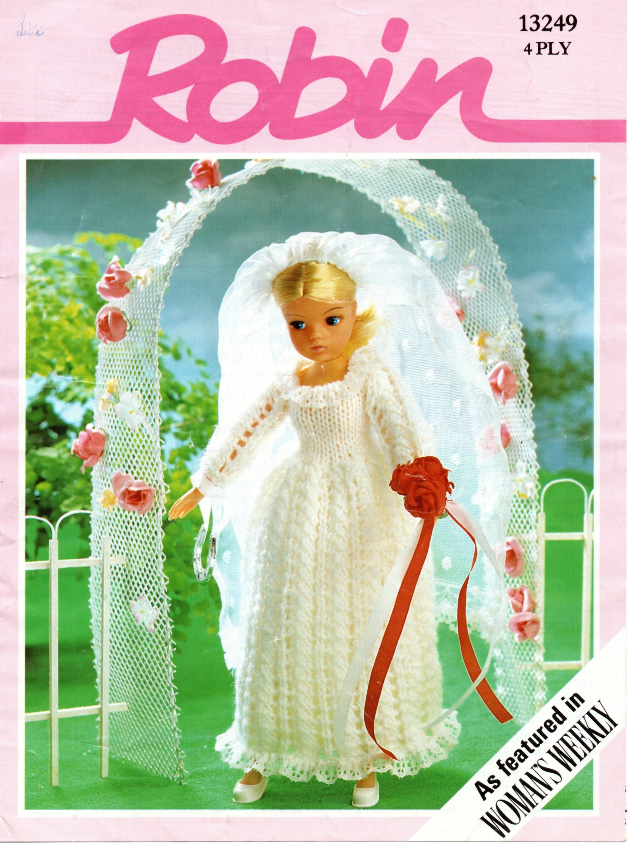 Robin Barbie, Sindy, Fashion Doll Wedding Dress Pattern 12349 PDF - Etsy