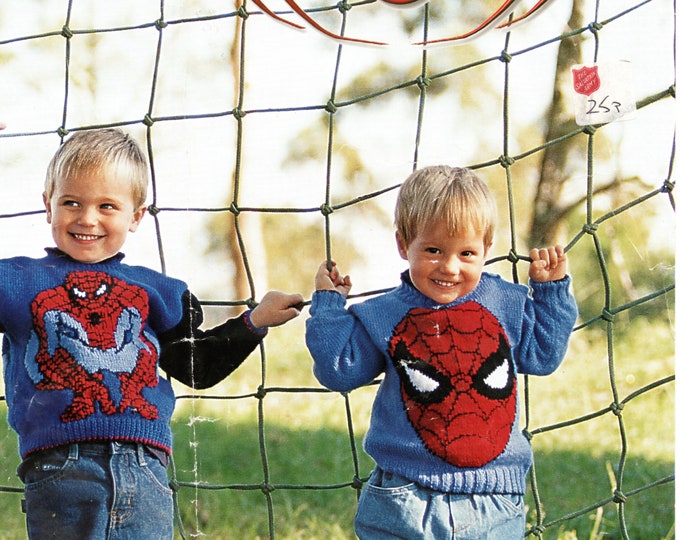 Ultimate Spiderman Jumper Knitting Pattern PDF - Etsy