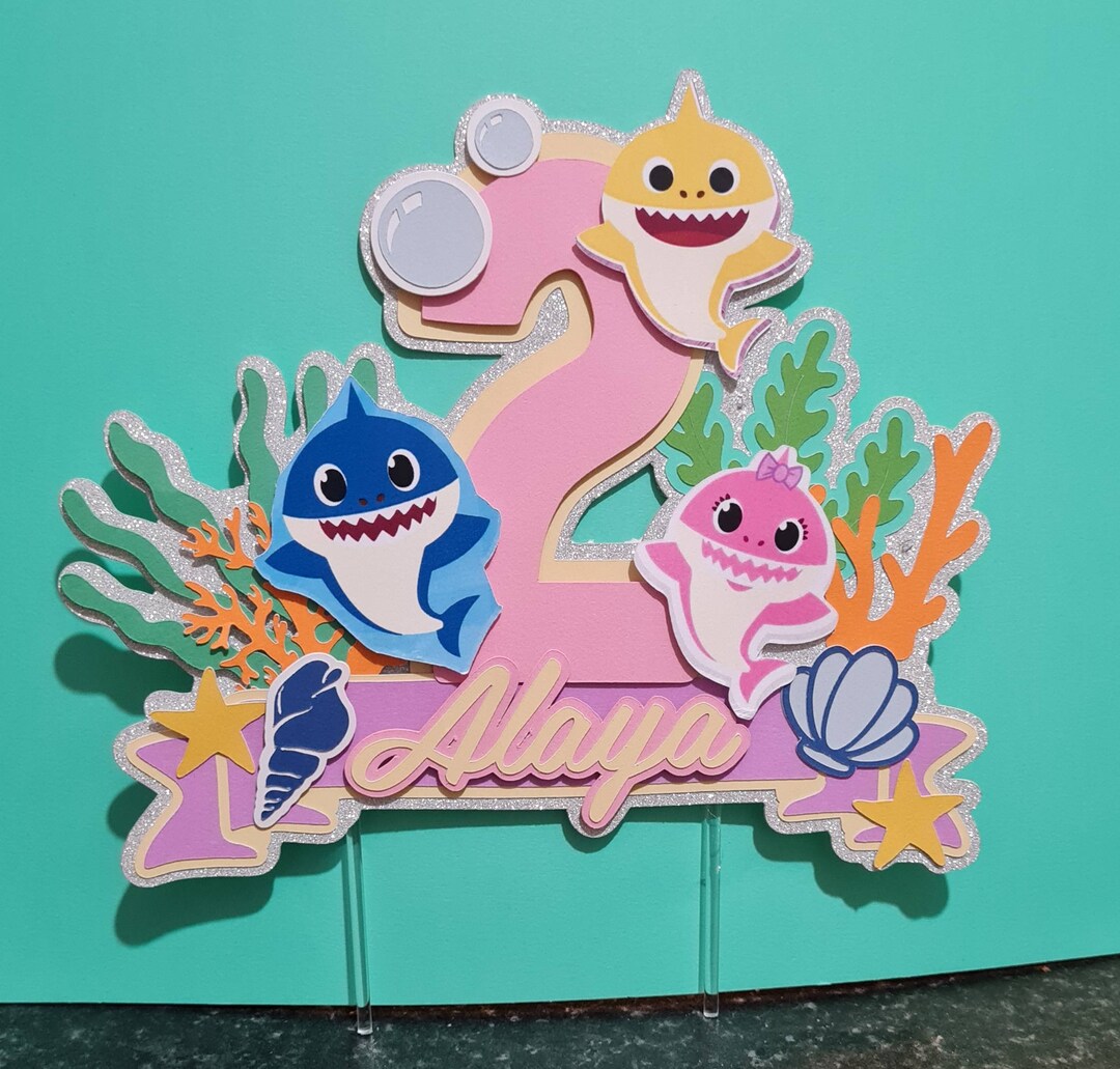 Baby Shark Cake Topper - Etsy