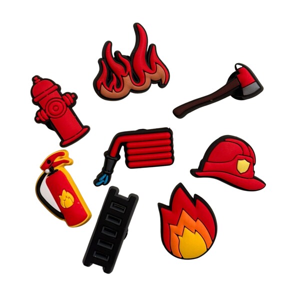 Firefighter Charm - Etsy
