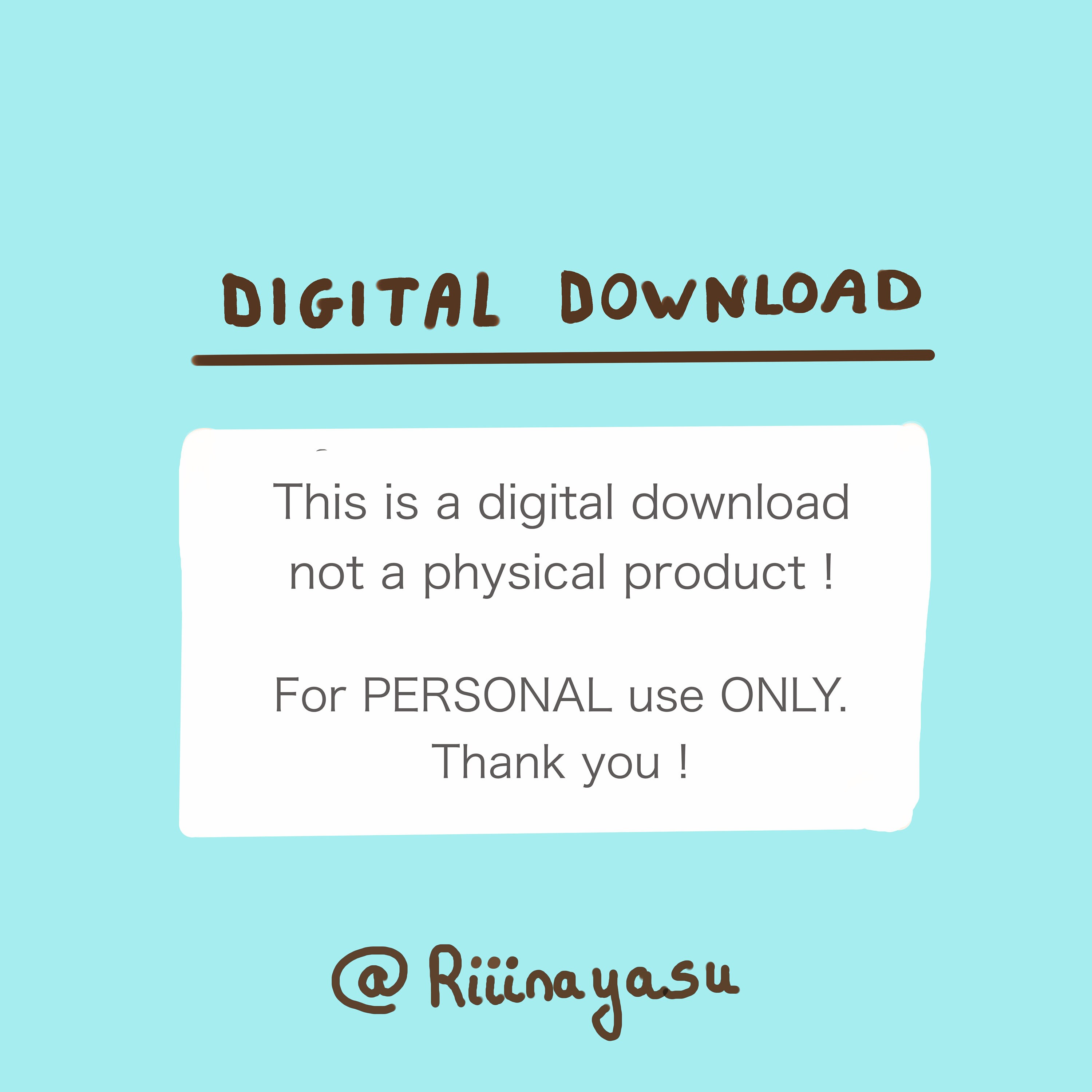 Cute Anime Daily Planner | Printable Stationary | Instant Download ...