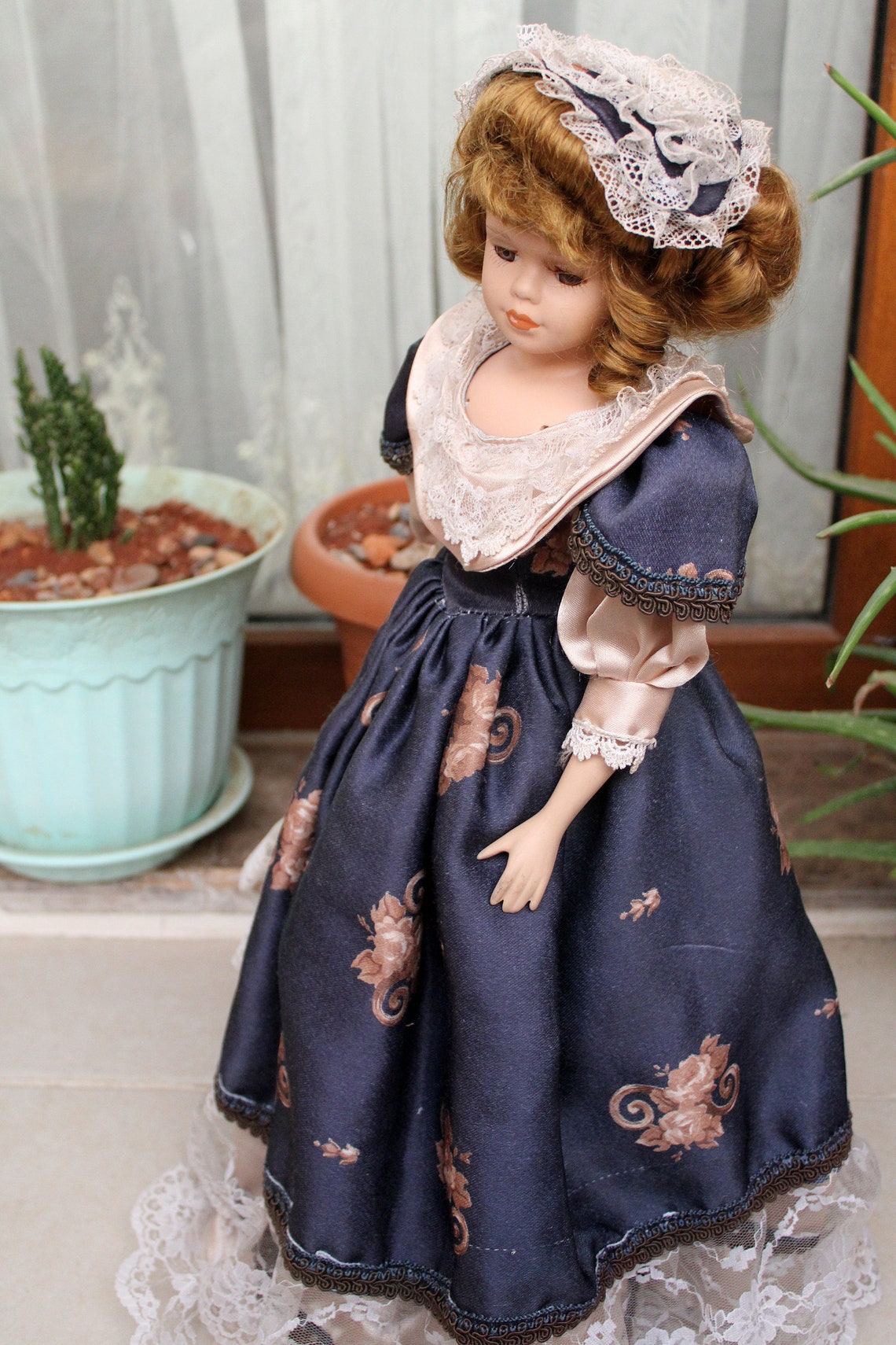 Sad Porcelain Doll Collectible Porcelain Doll Old Time Toy - Etsy