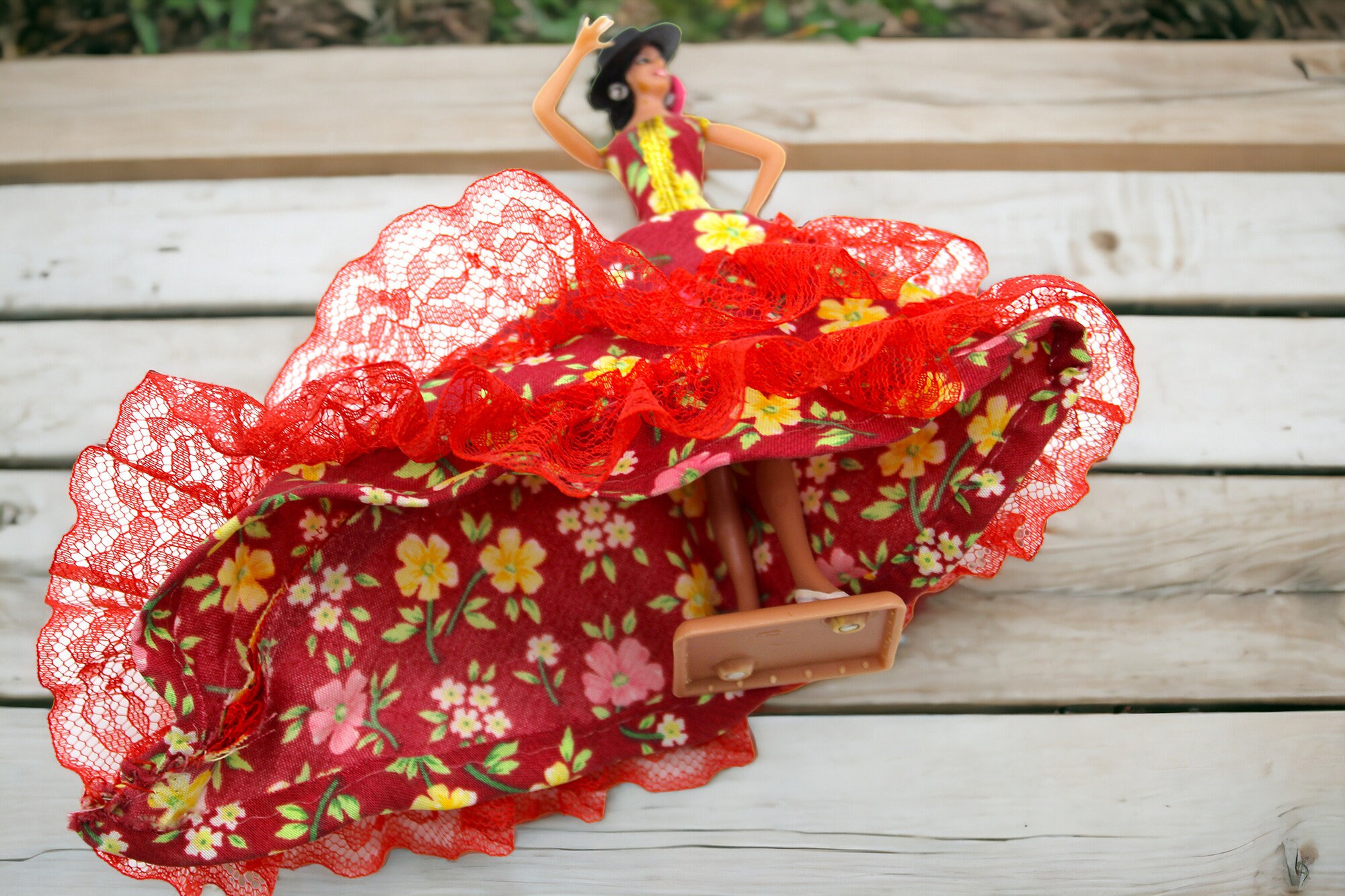 Vintage Spanish Dancer Doll, Gift for Mother, Flamenco Dancer Doll, Red ...