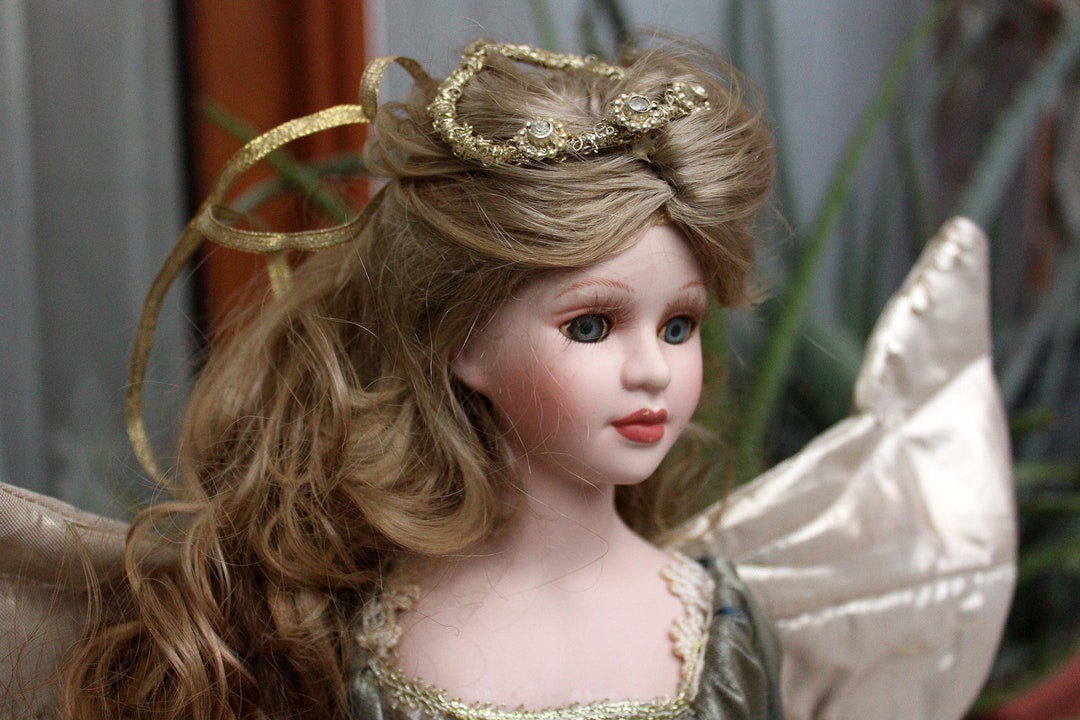 Angel Porcelain Doll Vintage Porcelain Doll Vintage Angel - Etsy