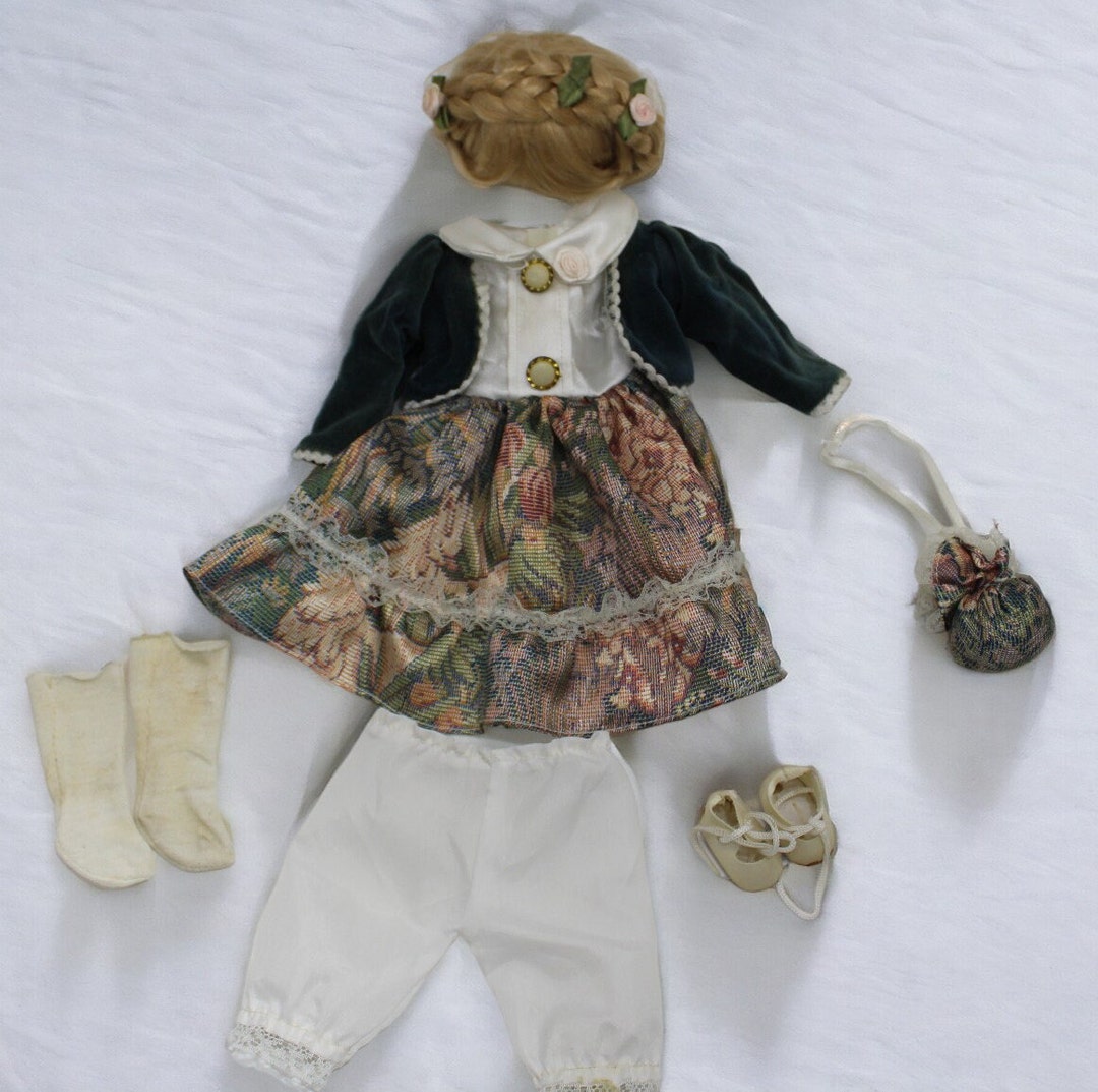 Vintage Porcelain Doll Clothes, Vintage Porcelain Doll Wig, Vintage ...