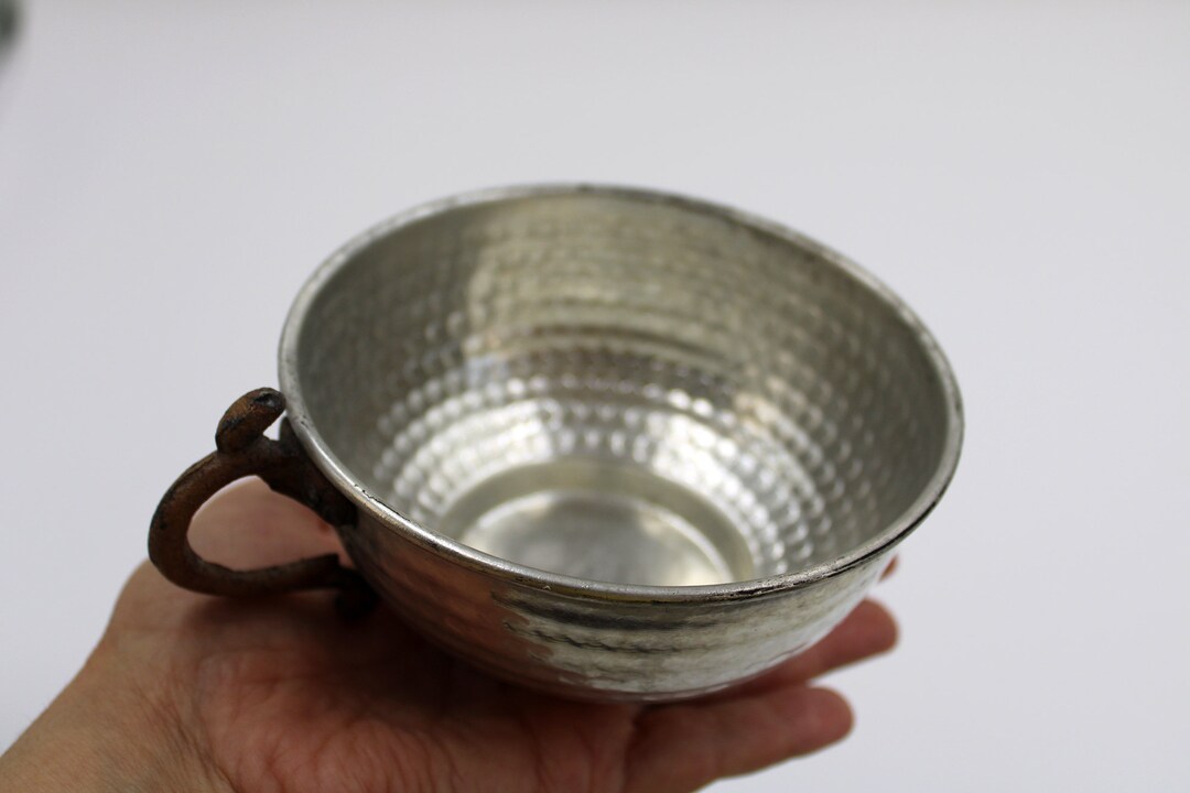 Vintage Copper Bowl, Handled Copper Bowl, Tin Bowl, Turkish Bowl ...