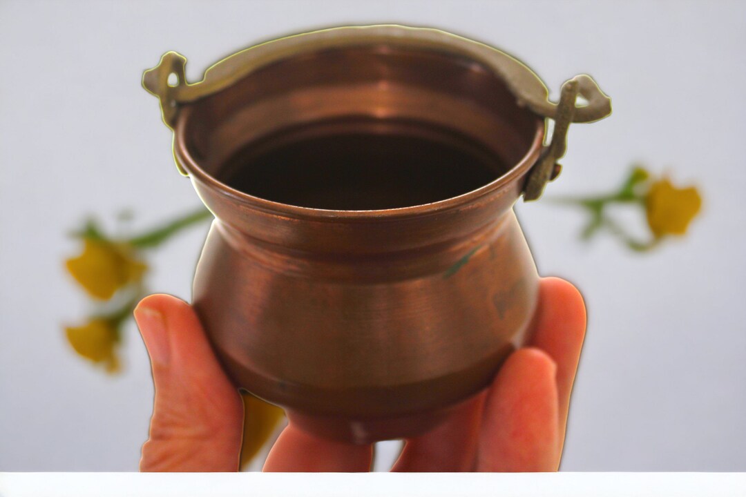 Miniature Copper Bucket, Vintage Small Copper Bucket, Miniature ...