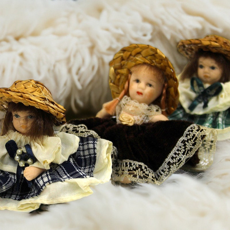 Miniature Porcelain Doll - Etsy