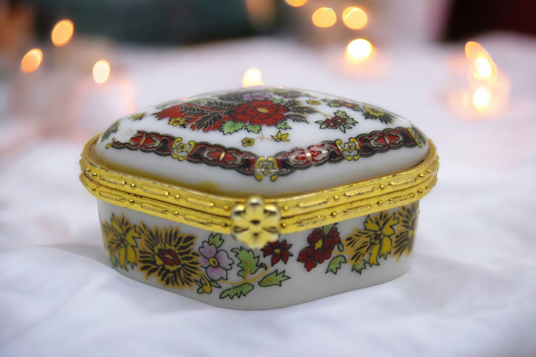Vintage Porcelain Box,miniature Porcelain Box,handmade Porcelain Box ...
