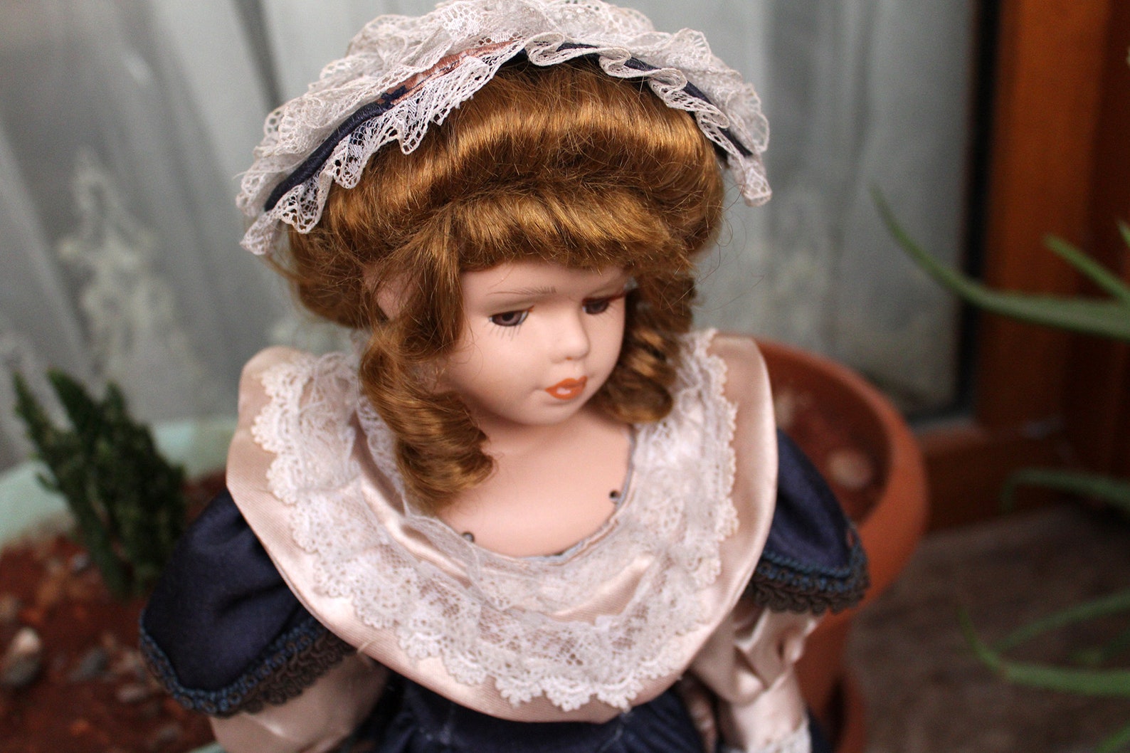 Sad Porcelain Doll Collectible Porcelain Doll Old Time Toy - Etsy