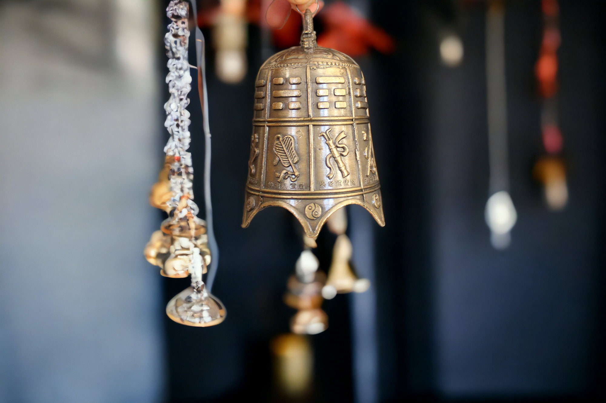 Monastery Brass Bell, Altar Bell, Brass Chinese Bell, Decorative ...