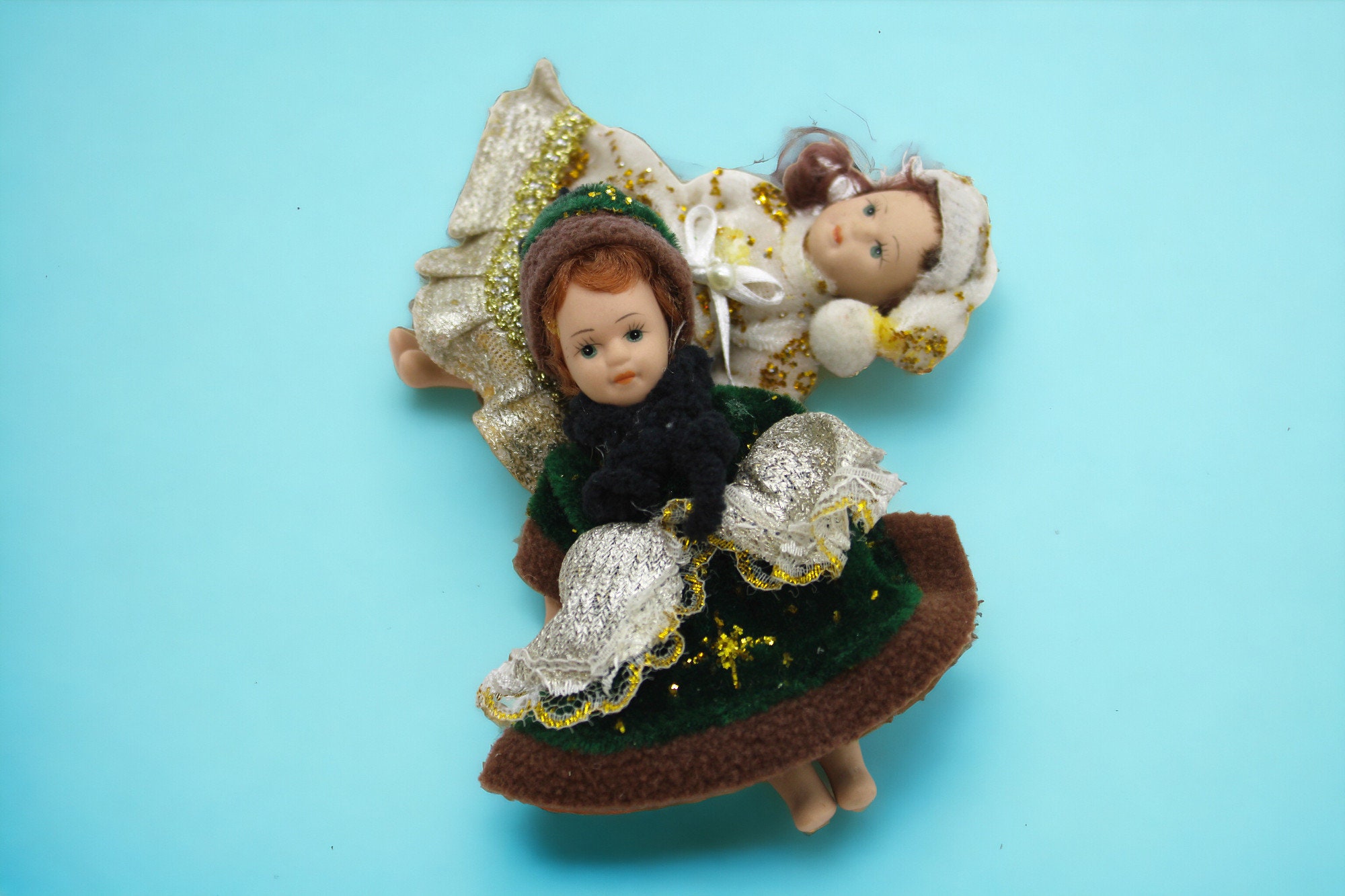 Vintage Miniature Porcelain Dolls, Handmade Retro Dolls, Mother's Day ...