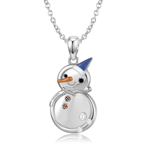 Snowman Necklace - Etsy