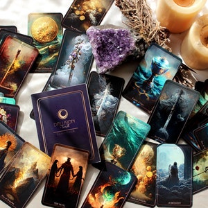 Delusion Tarot Deck&shade Tarot Deck With Guidebooks, 78 Cards Tarot ...