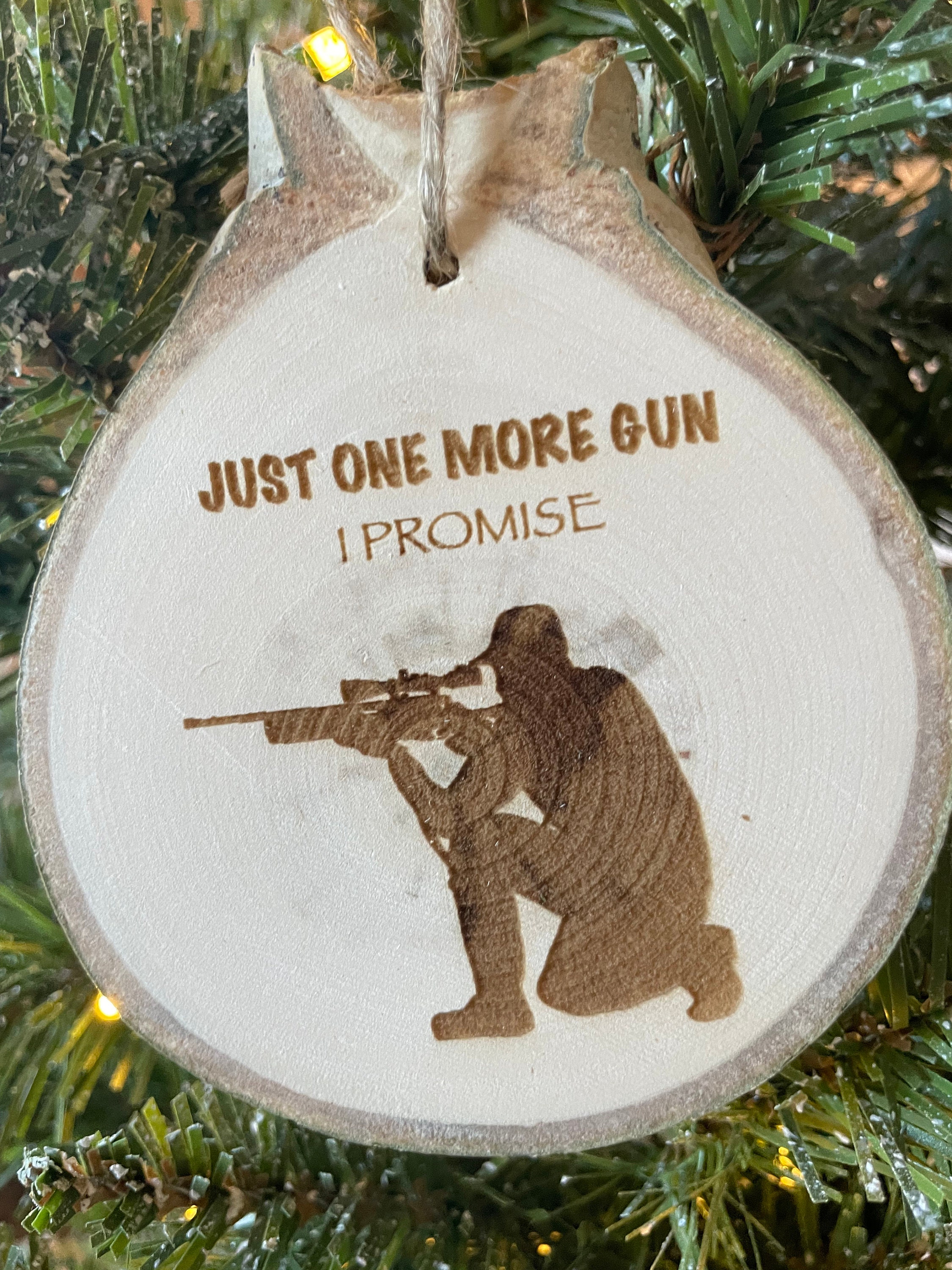 Just One More Gun Christmas Ornament, Gun Collector Gift, Gun ...