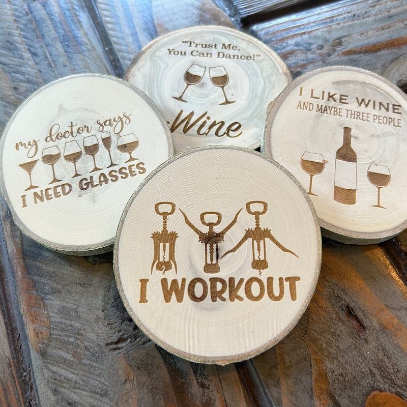 Wine Coasters - Etsy