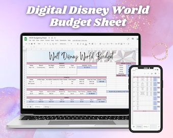 WDW Orlando Theme Park Budget Printable Vacation Costs and Canva ...