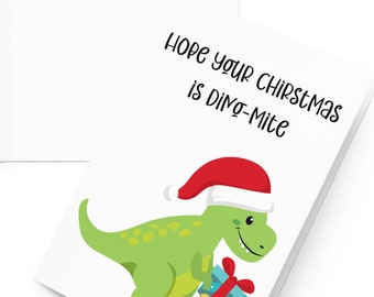 Christmas Dino Mite - Etsy
