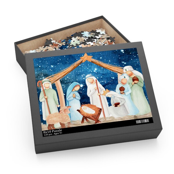 Nativity Puzzle - Etsy