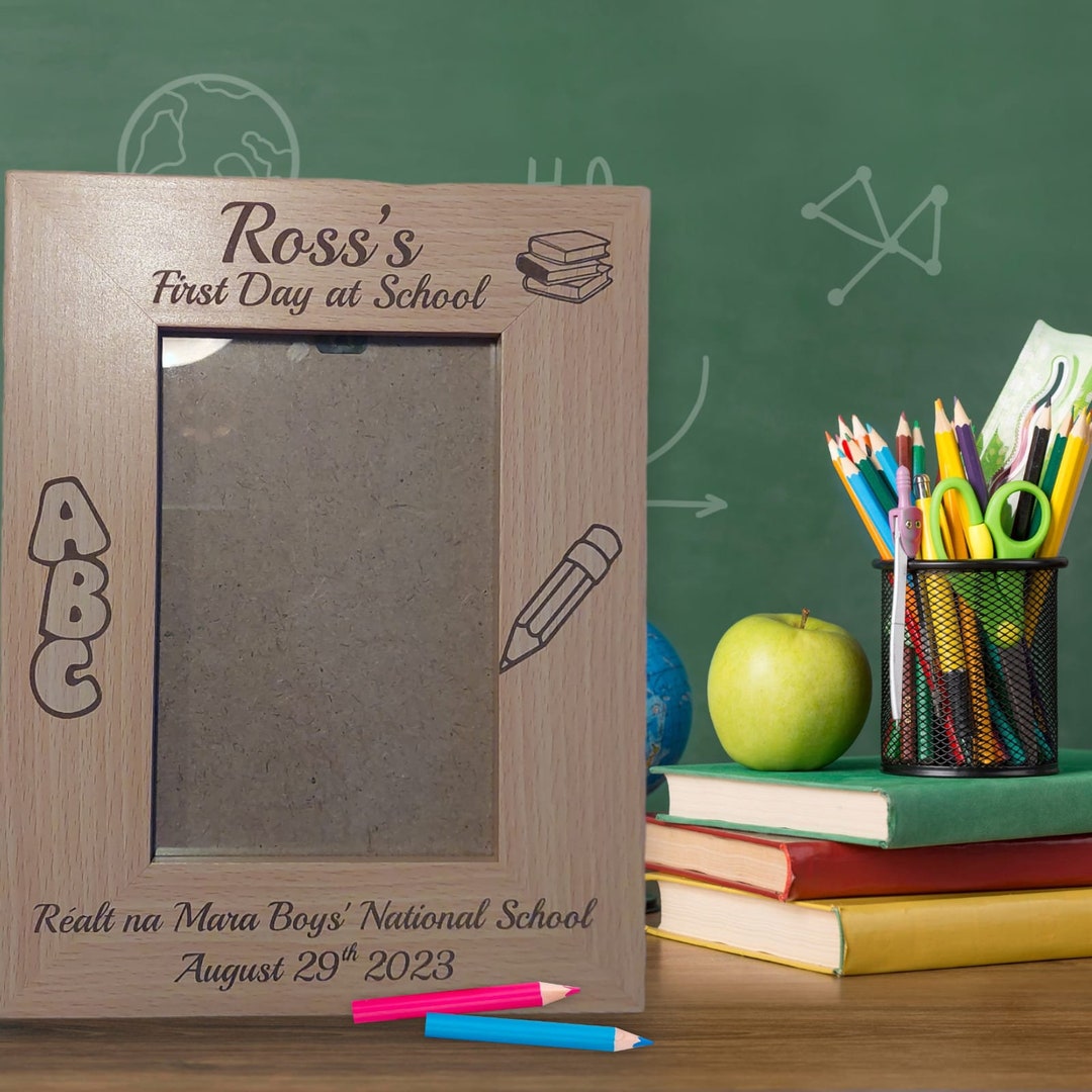 First Day of School Photo Frame - Etsy UK
