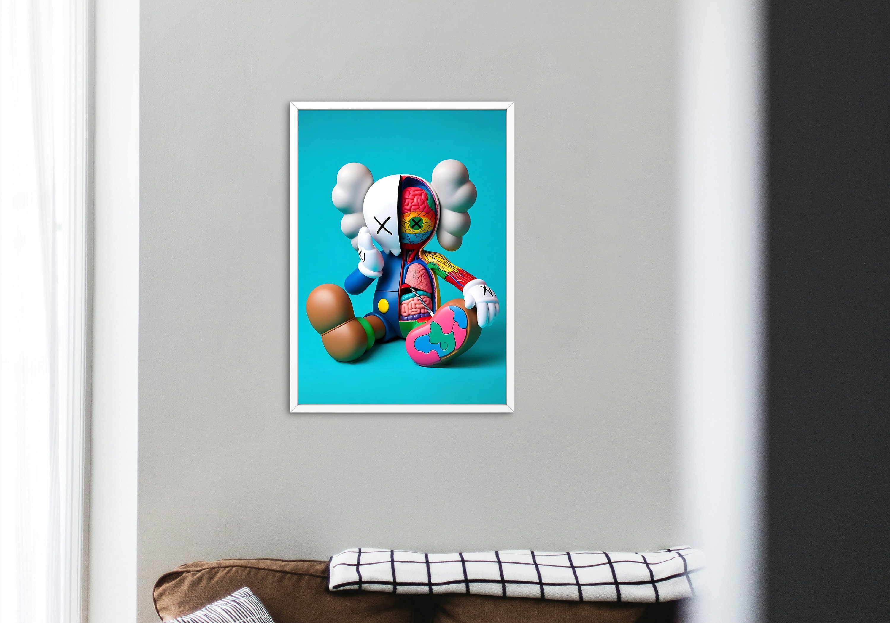KAWS Blue Poster, Printable Hypebeast Kaws Figure Poster, Kaws Poster ...