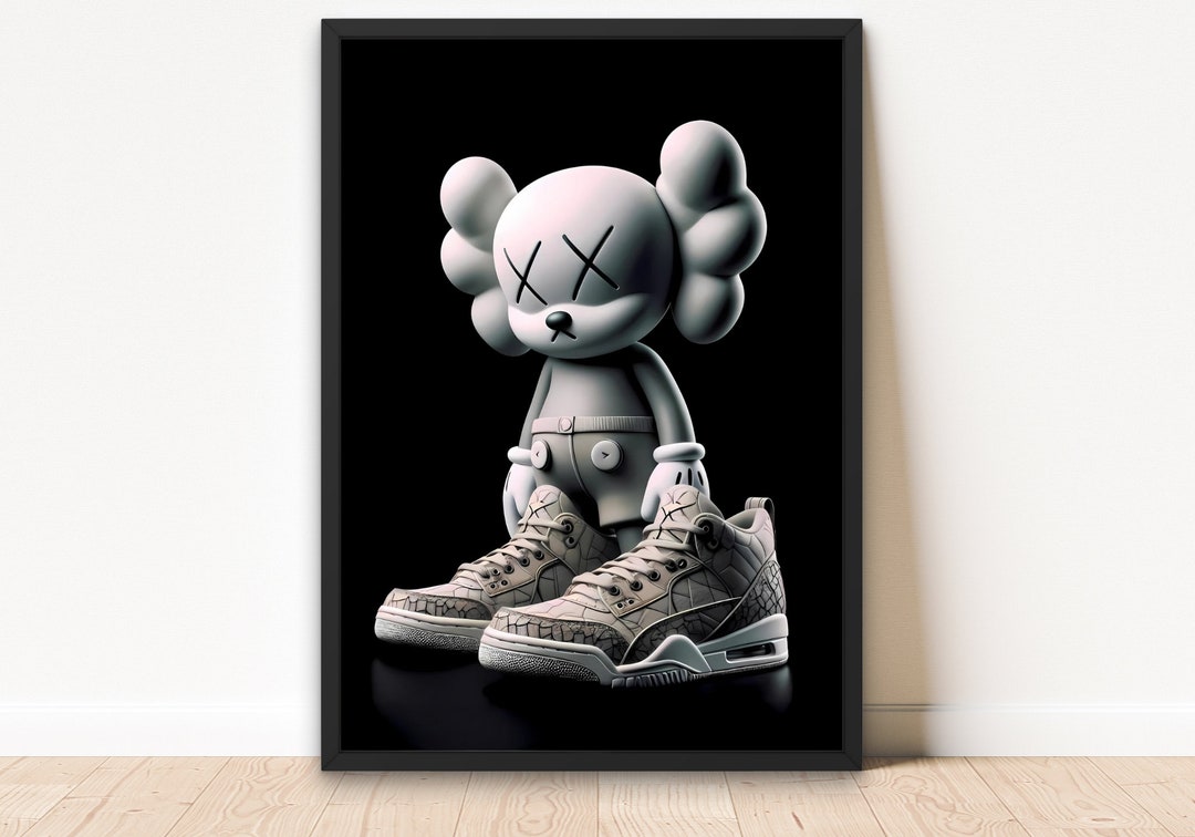 KAWS Poster, Framed Hypebeast Kaws Figure Poster, Kaws Poster Print ...