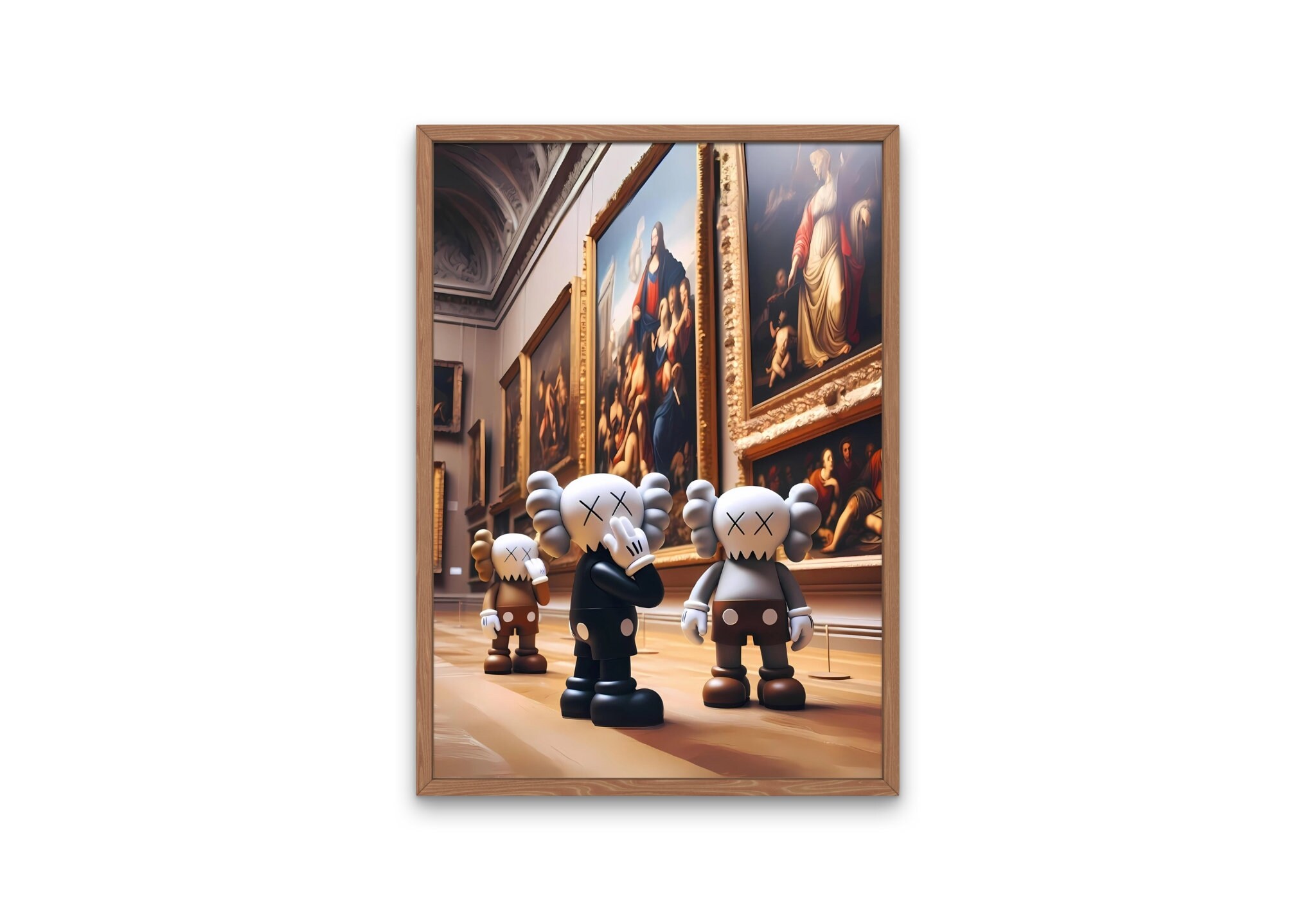 KAWS Figure Art Print, Famous Painting Poster, Hypebeast Wall Art ...