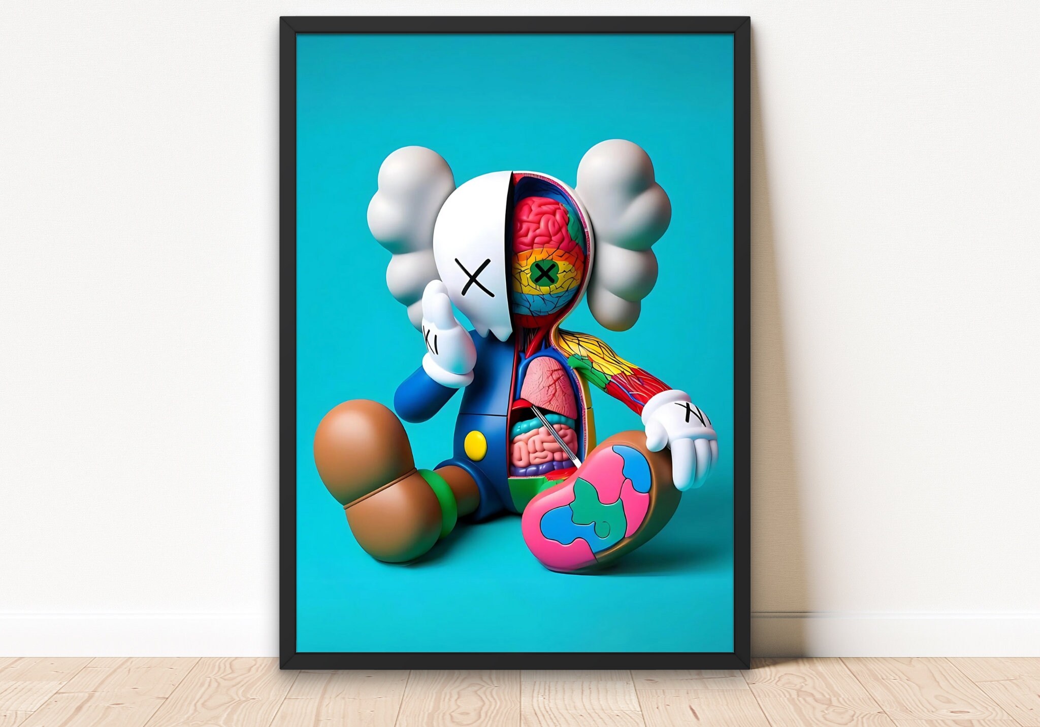 KAWS Blue Poster, Printable Hypebeast Kaws Figure Poster, Kaws Poster ...