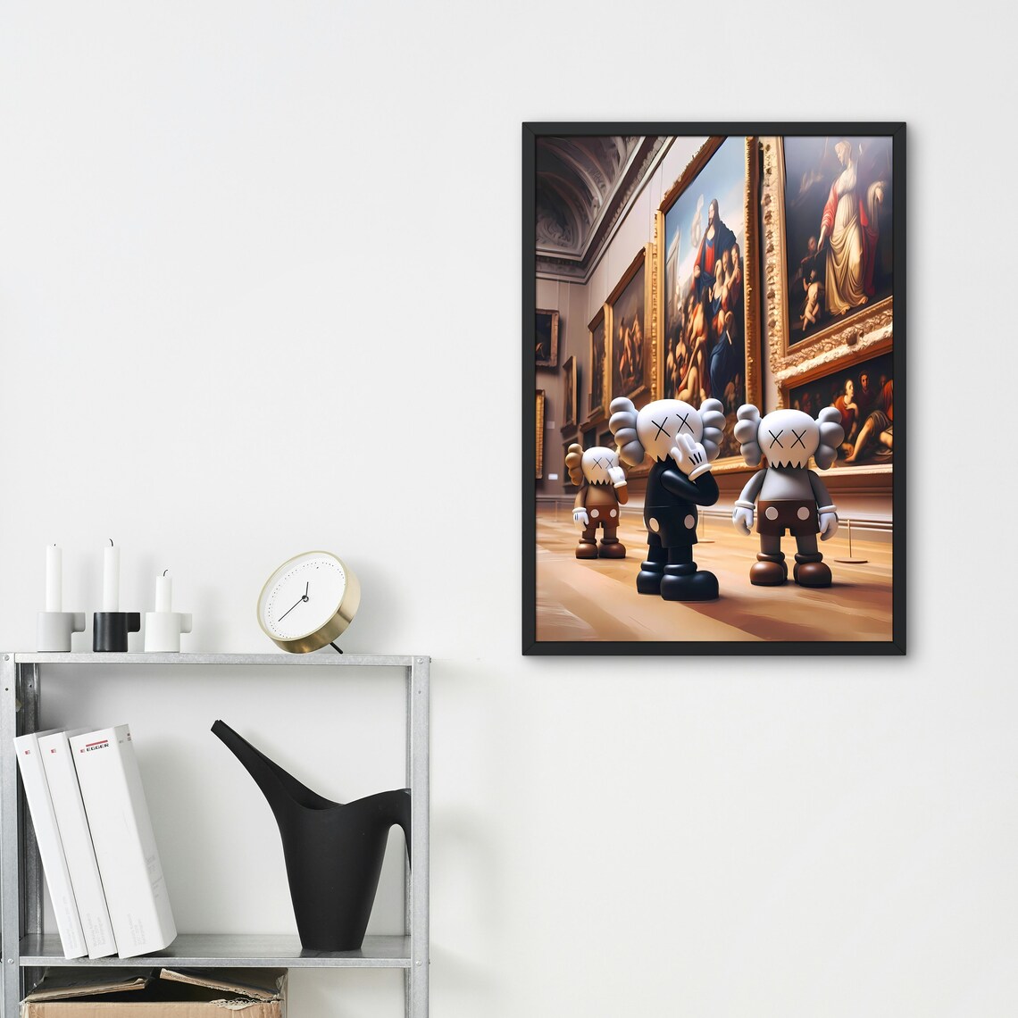 KAWS Figure Art Print, Famous Painting Poster, Hypebeast Wall Art ...