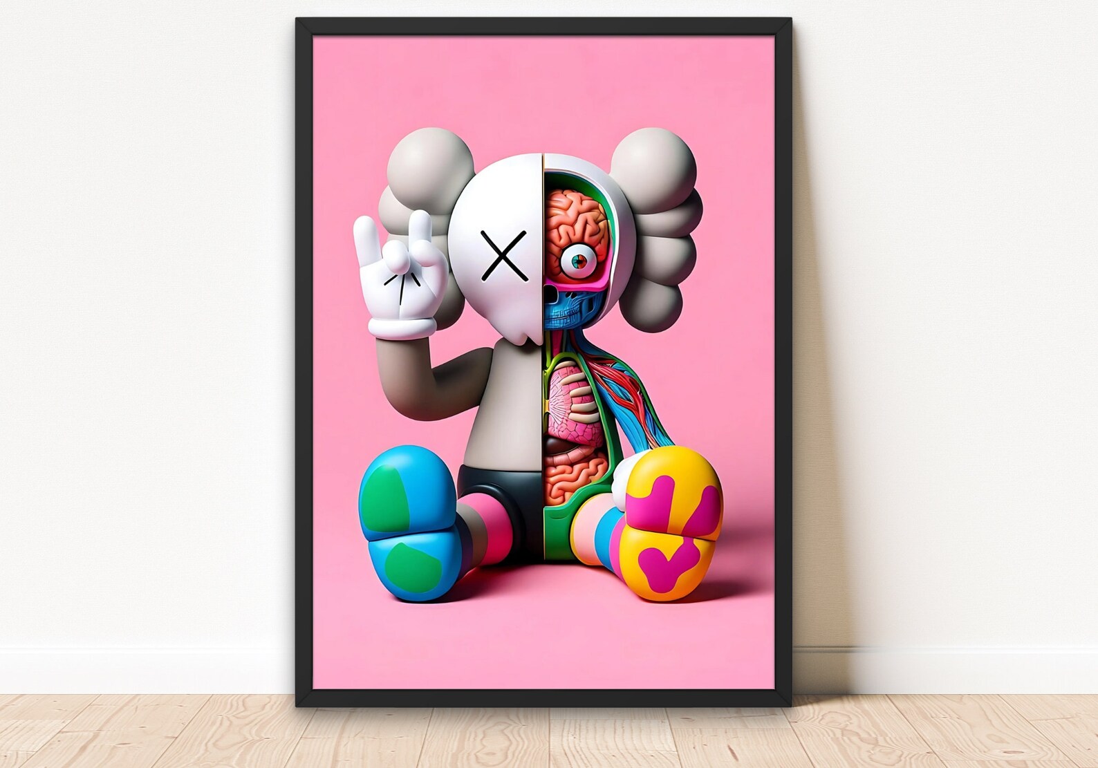 KAWS Poster, Framed Hypebeast Kaws Figure Poster, Kaws Poster Print ...