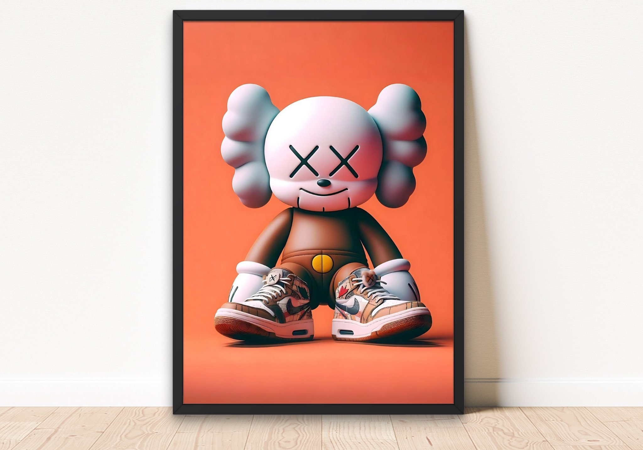 KAWS Poster, Framed Hypebeast Kaws Figure Poster, Kaws Poster Print ...