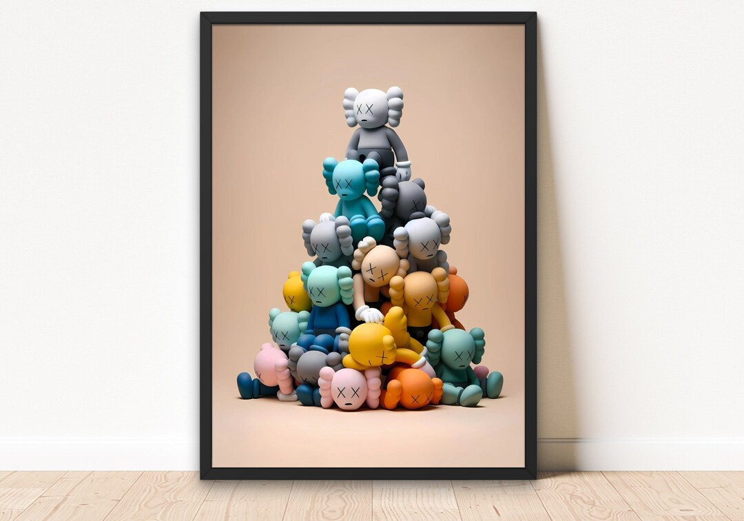 KAWS Poster, Framed Hypebeast Kaws Figure Poster, Kaws Poster Print ...