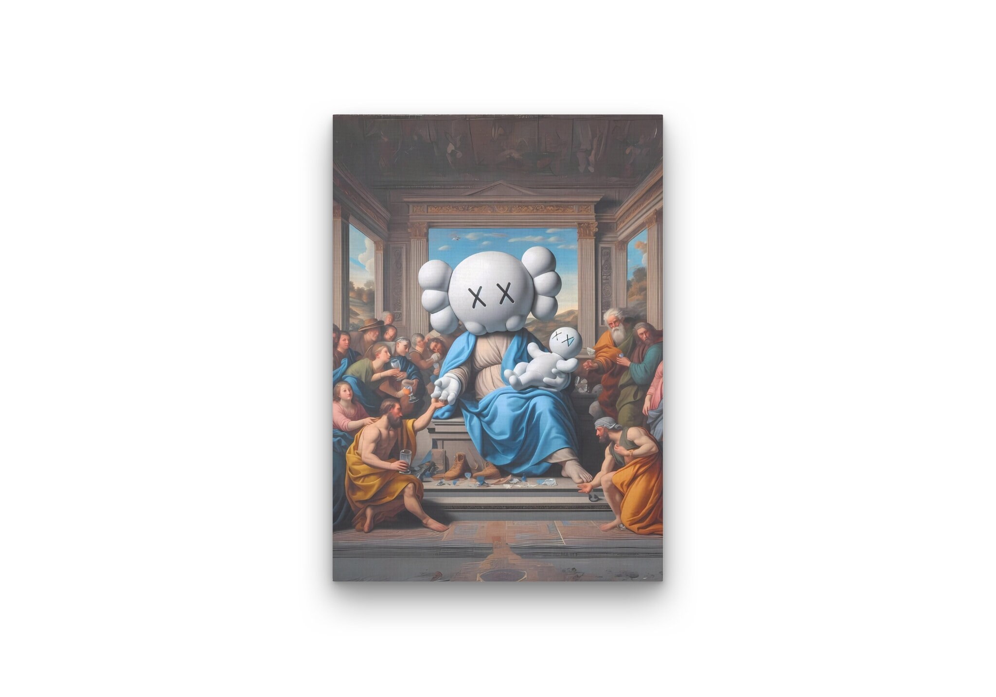 KAWS Figure Art Print, Famous Painting Poster, Hypebeast Wall Art ...