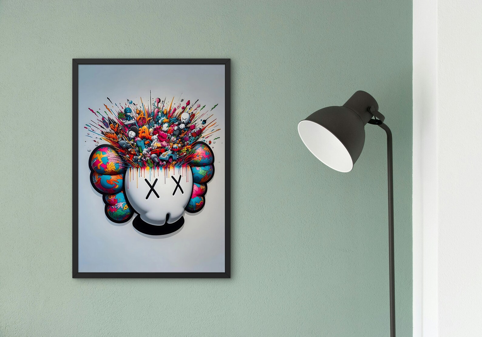 KAWS Graffiti Poster, Printable Hypebeast Kaws Figure Poster, Kaws ...