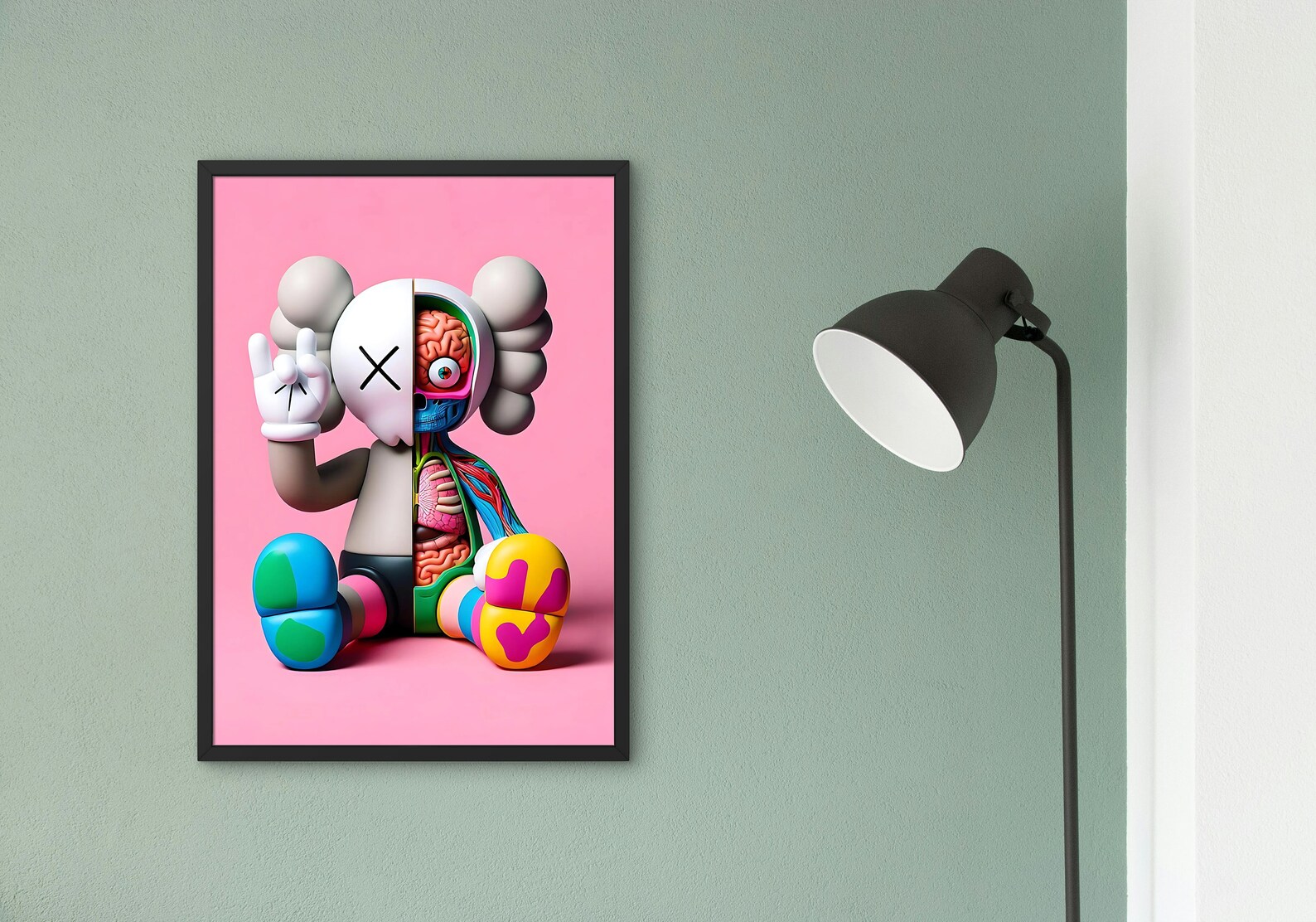 KAWS Poster, Framed Hypebeast Kaws Figure Poster, Kaws Poster Print ...