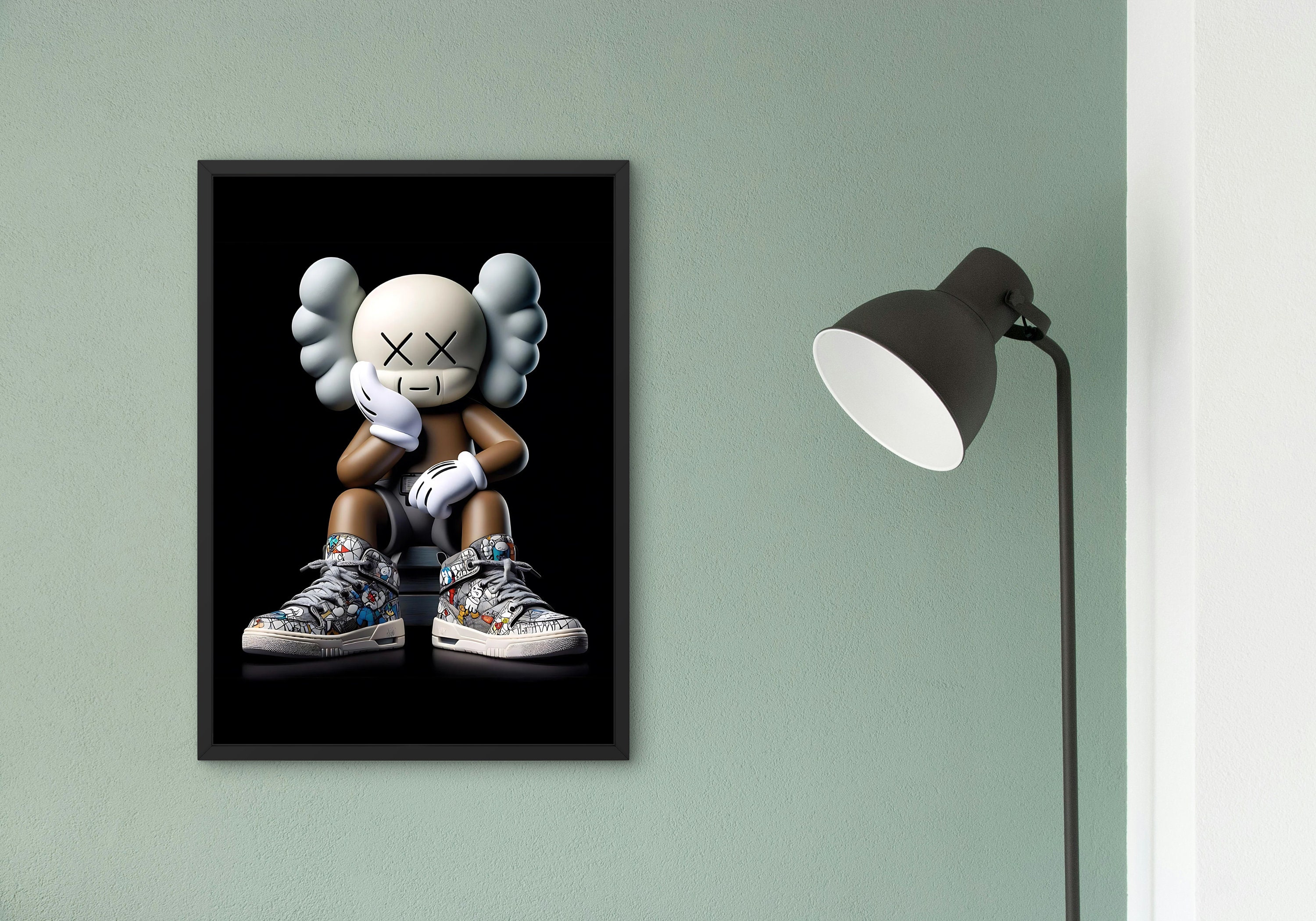 KAWS Poster, Framed Hypebeast Kaws Figure Poster, Kaws Poster Print ...