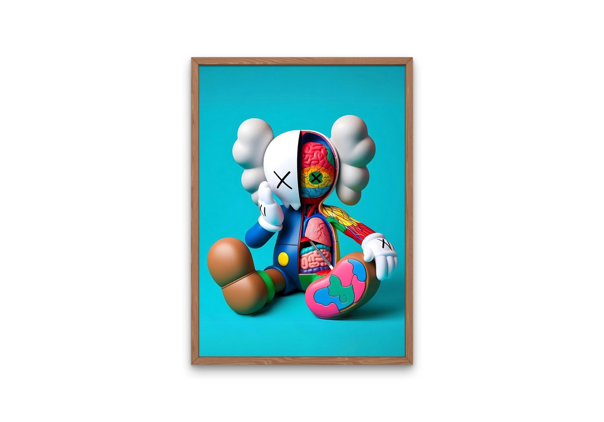 KAWS Blue Poster, Printable Hypebeast Kaws Figure Poster, Kaws Poster ...