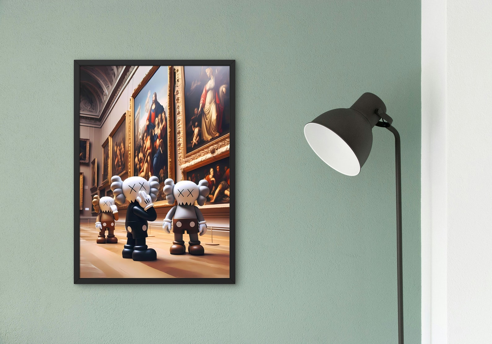 KAWS Figure Art Print, Famous Painting Poster, Hypebeast Wall Art ...
