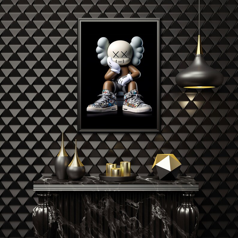 KAWS Poster, Framed Hypebeast Kaws Figure Poster, Kaws Poster Print ...