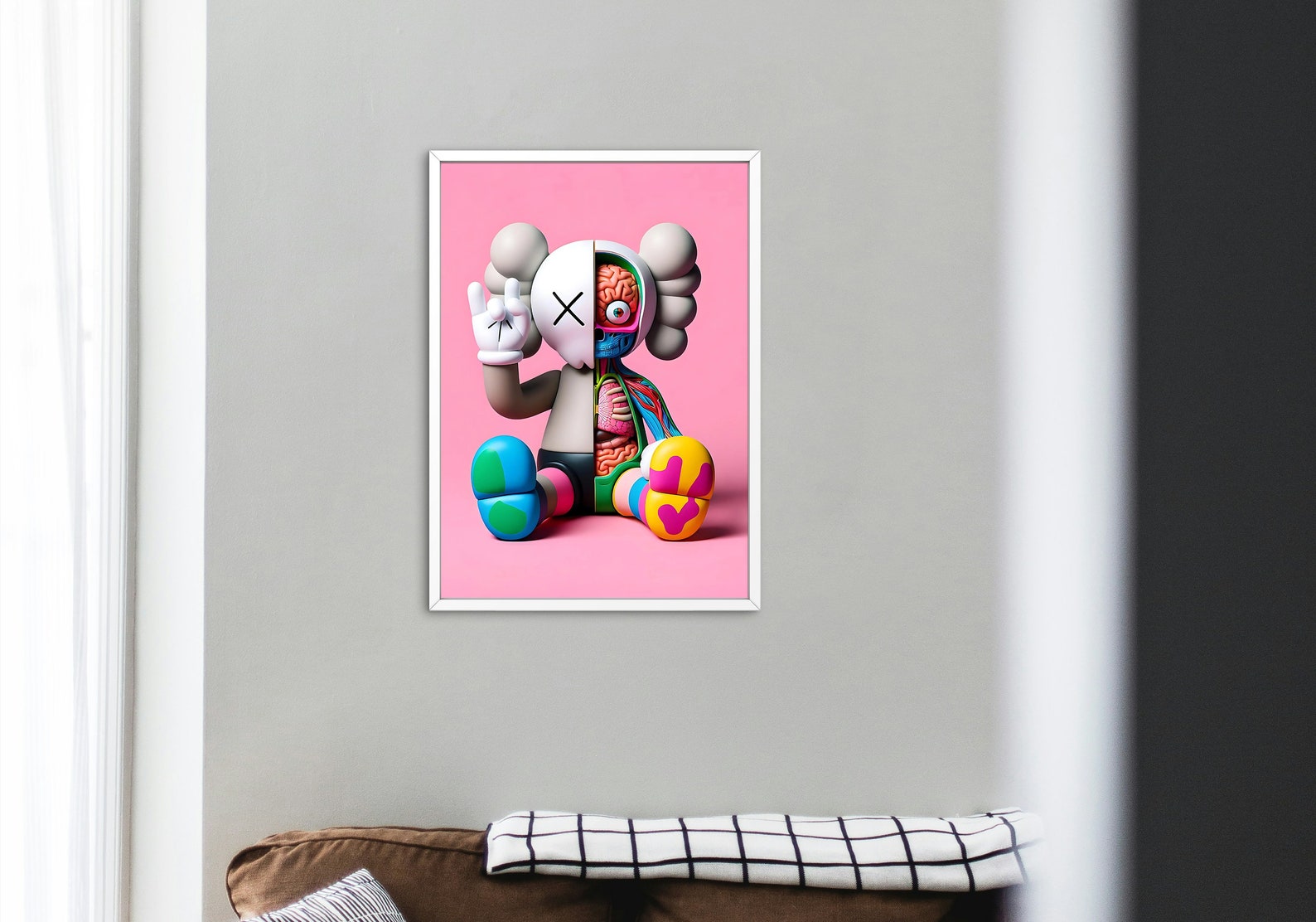 KAWS Poster, Framed Hypebeast Kaws Figure Poster, Kaws Poster Print ...