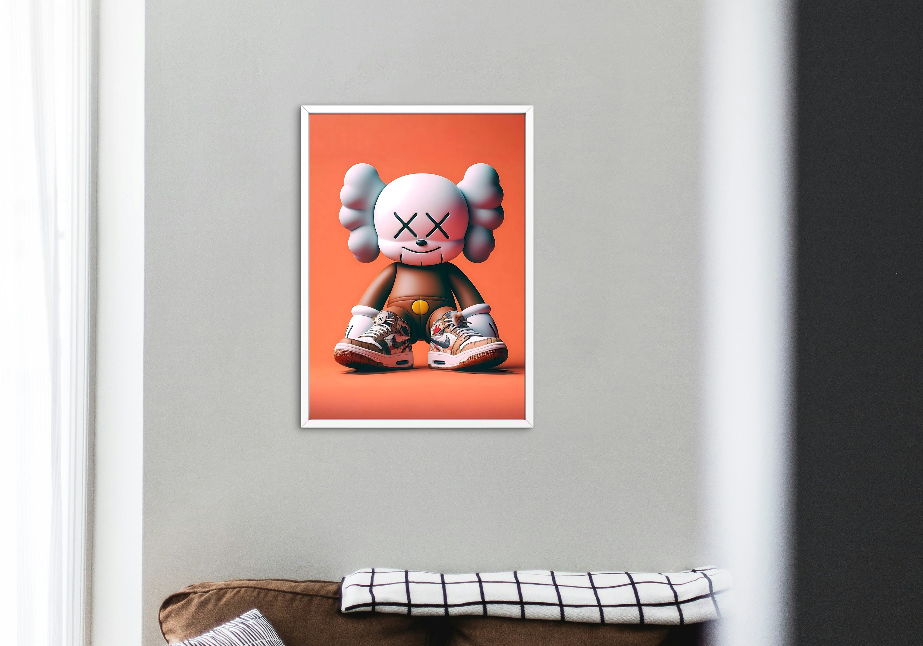 KAWS Poster, Framed Hypebeast Kaws Figure Poster, Kaws Poster Print ...