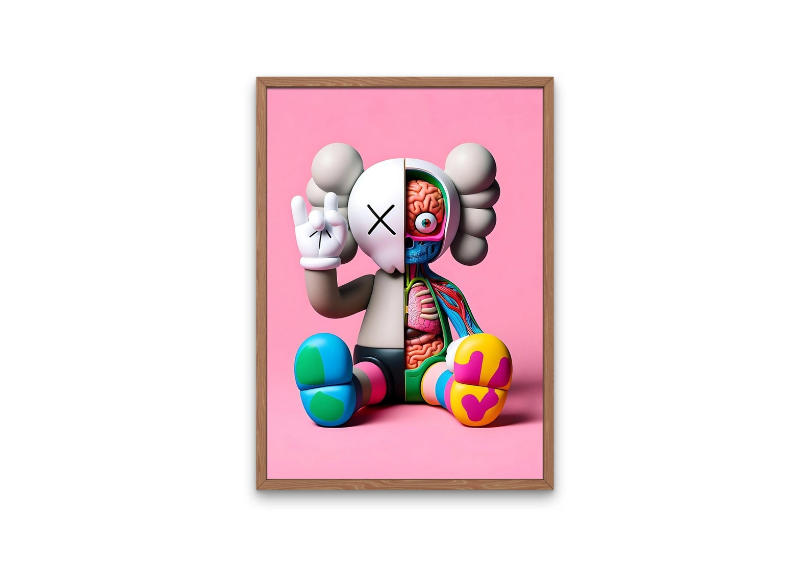 KAWS Poster, Framed Hypebeast Kaws Figure Poster, Kaws Poster Print ...