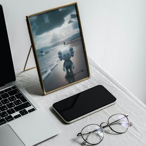 KAWS Beach Poster, Printable Hypebeast Kaws Figure Poster, Kaws Poster ...