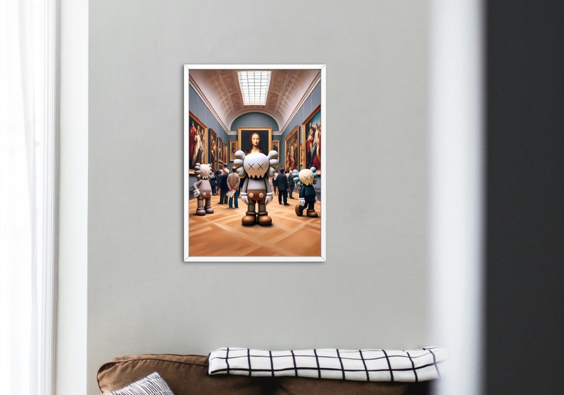 KAWS Museum Poster, Framed Hypebeast Kaws Figure Poster, Kaws Poster ...