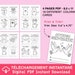 French Valentine's Day Printable Coloring Cards, Kids Valentines Cards ...