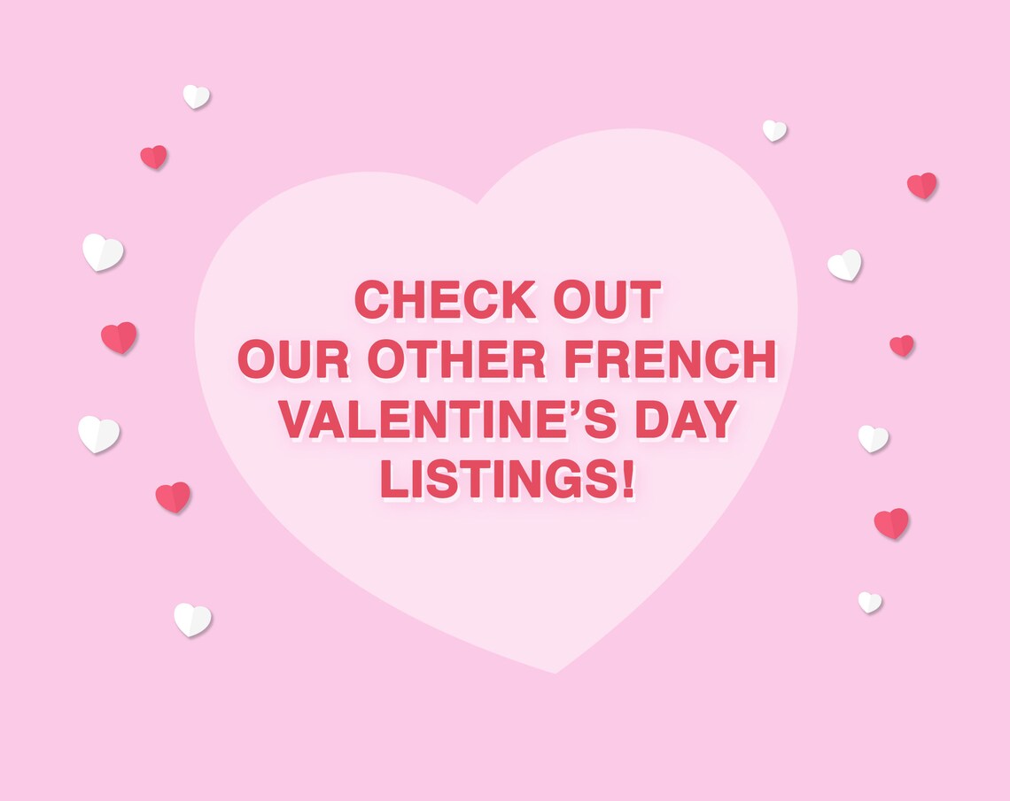 French Valentine's Day Printable Coloring Cards, Kids Valentines Cards ...