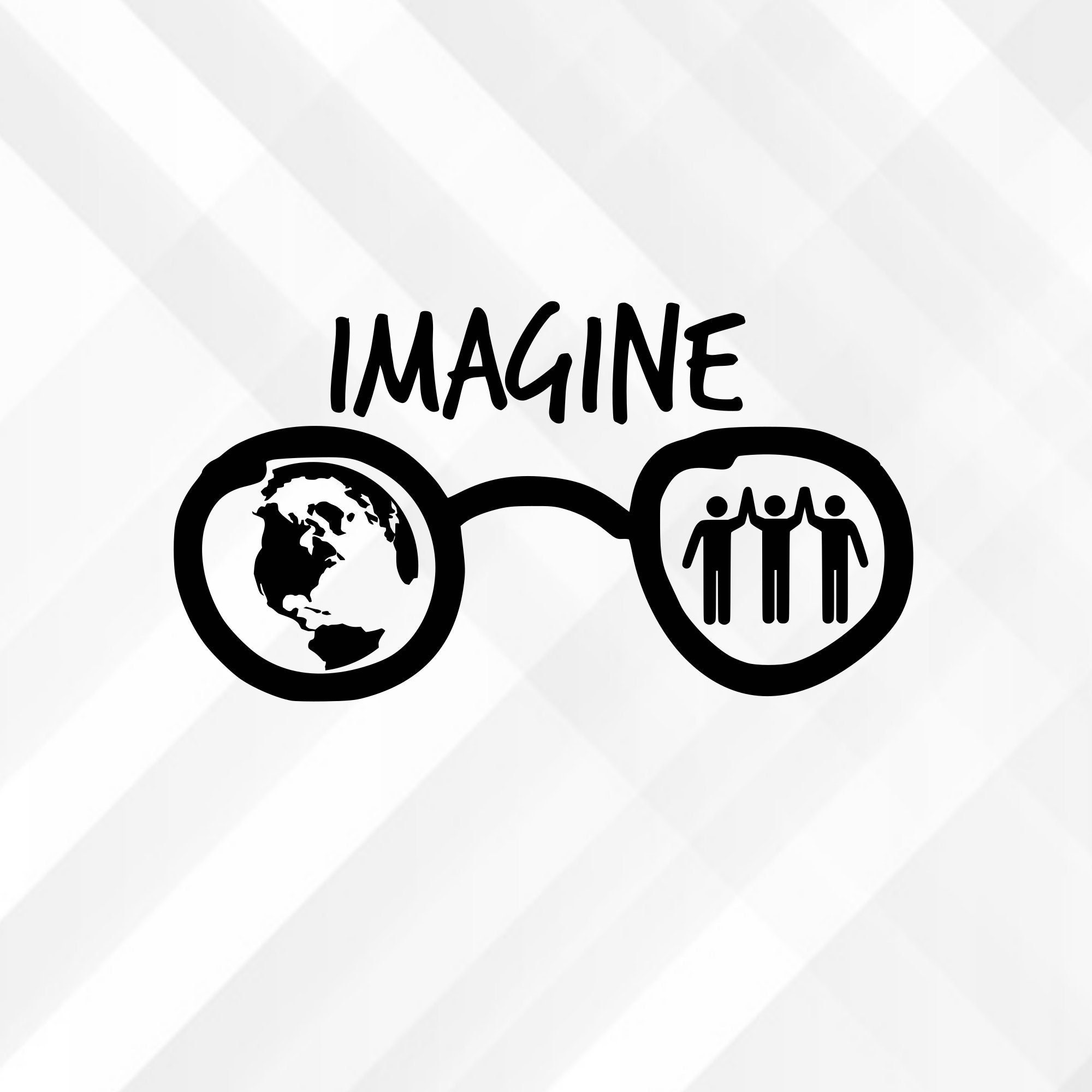 Imagine Svg, John Lennon Svg, Beatles Svg, Peace Svg, Dreamer, World ...