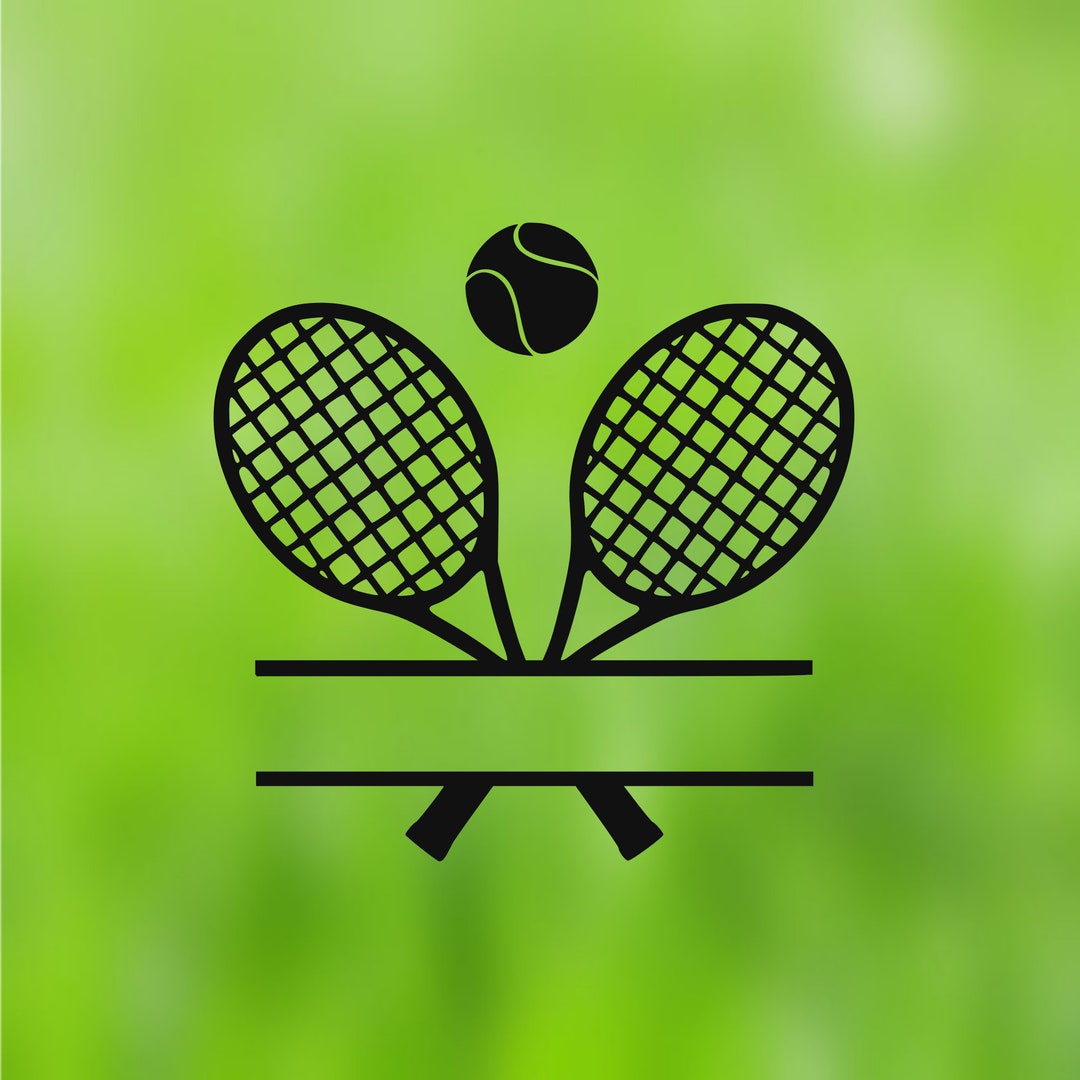 Tennis Svg, Split Tennis Svg, Tennis Monogram, Tennis Png, Svg for ...